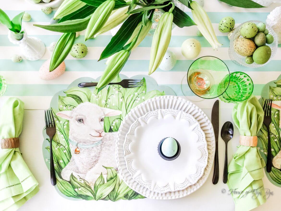 Beautiful Spring Bunnies Tablescape – The House of Elyn Ryn