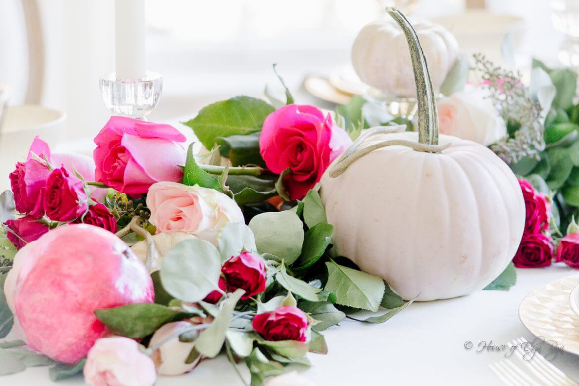 Blush and Bounty: A Delightful Pink Thanksgiving Table – The House of ...