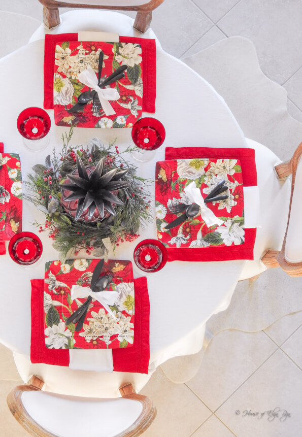 Red Botanical Table: Beautiful and Simple with Foraged Accents – The ...
