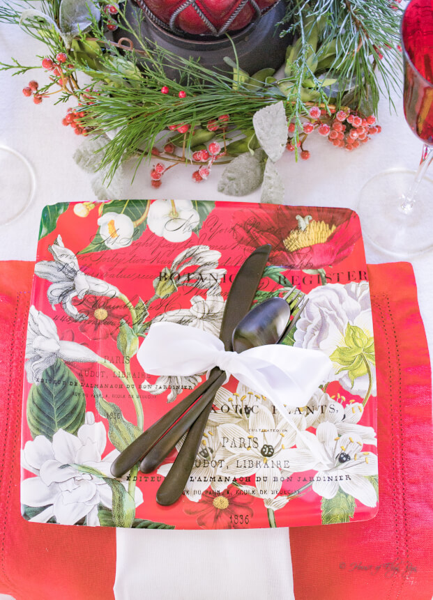 Festive Red Botanical Table – The House of Elyn Ryn