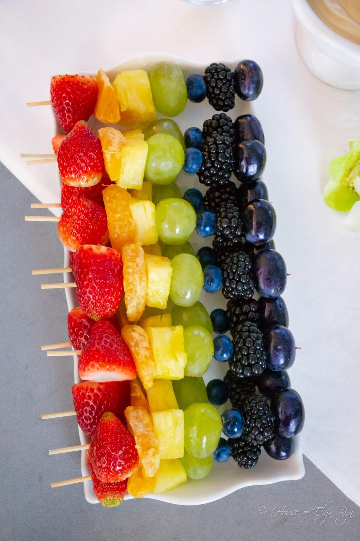 Rainbow Fruit Skewers: A Colorful Party Favorite – The House of Elyn Ryn