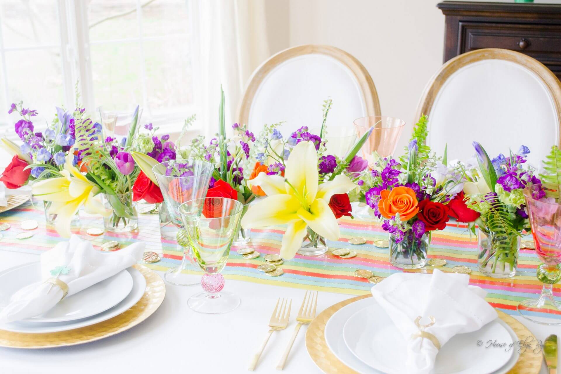 Colorful Rainbow Table Setting Ideas for Unforgettable Celebrations ...