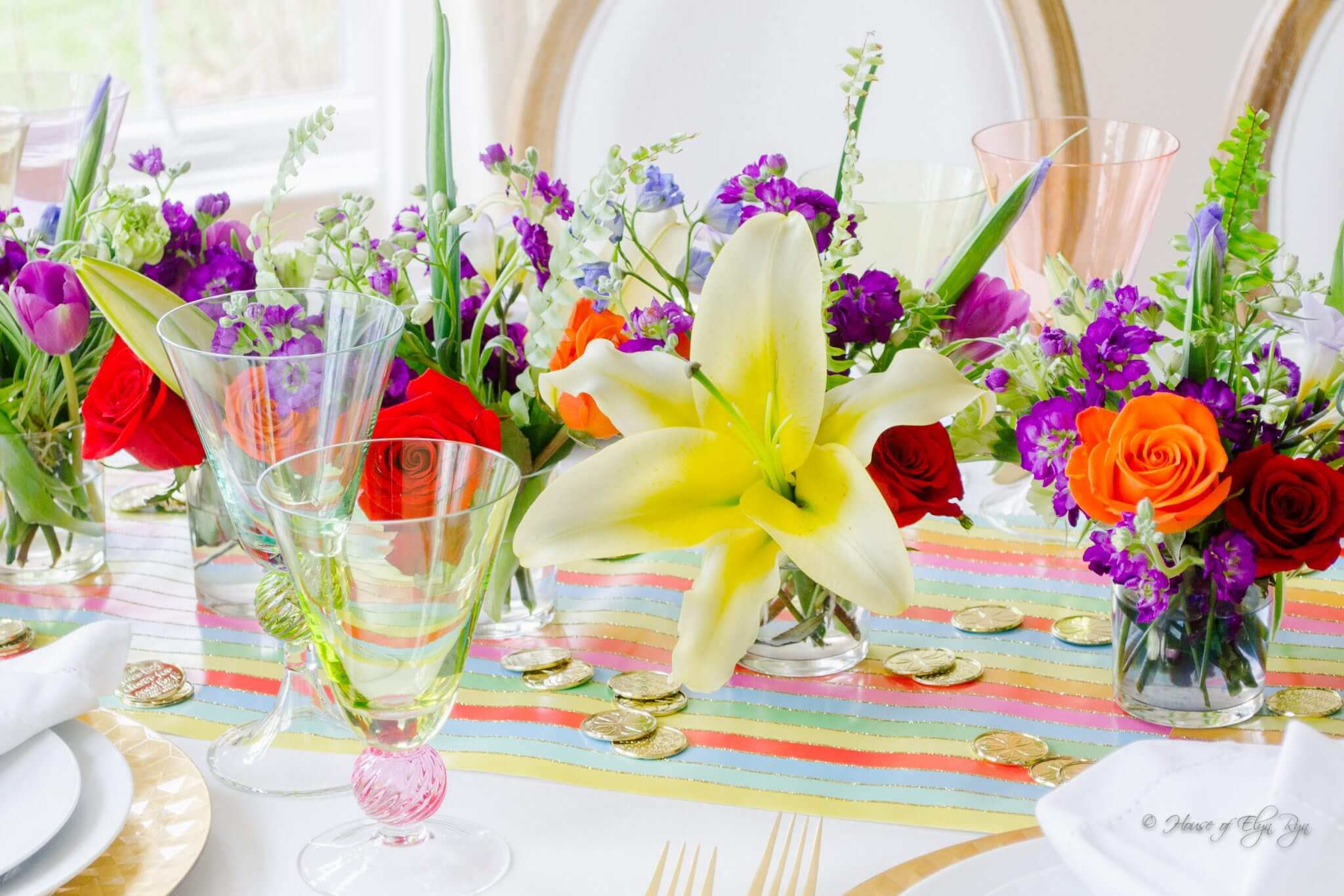 Colorful Rainbow Table Setting Ideas for Unforgettable Celebrations ...