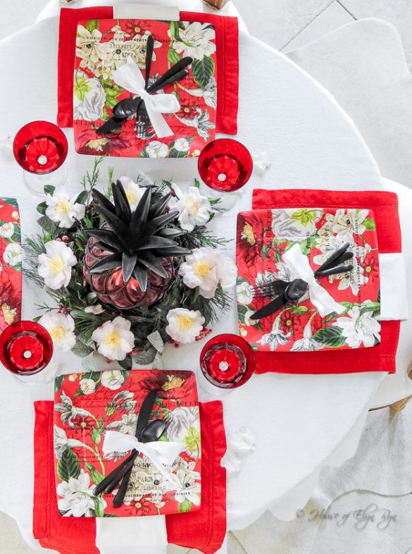 Red Botanical Table: Beautiful and Simple with Foraged Accents – The ...