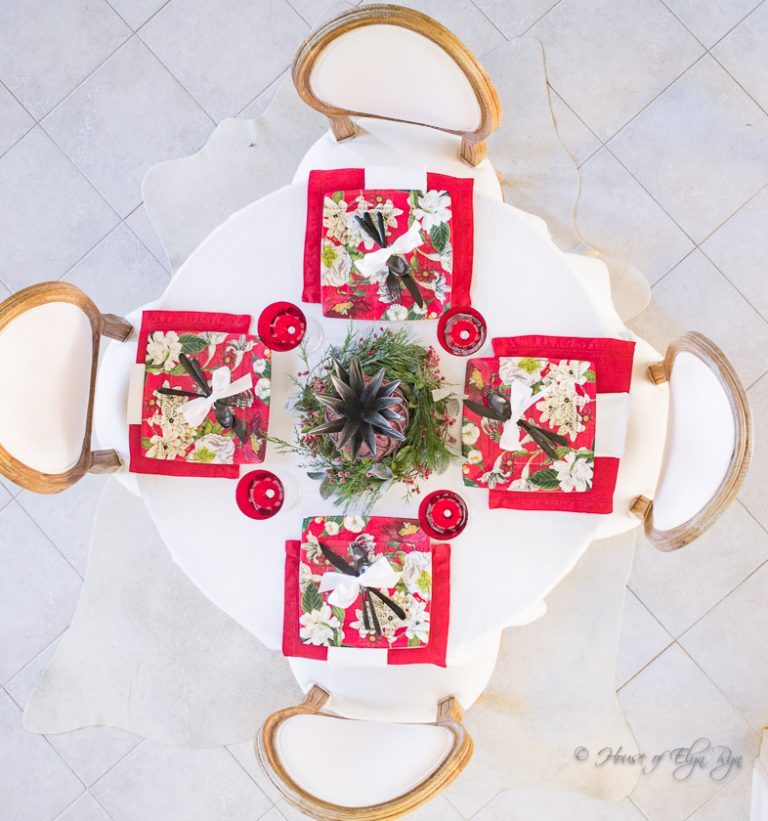 Red Botanical Table: Beautiful and Simple with Foraged Accents – The ...