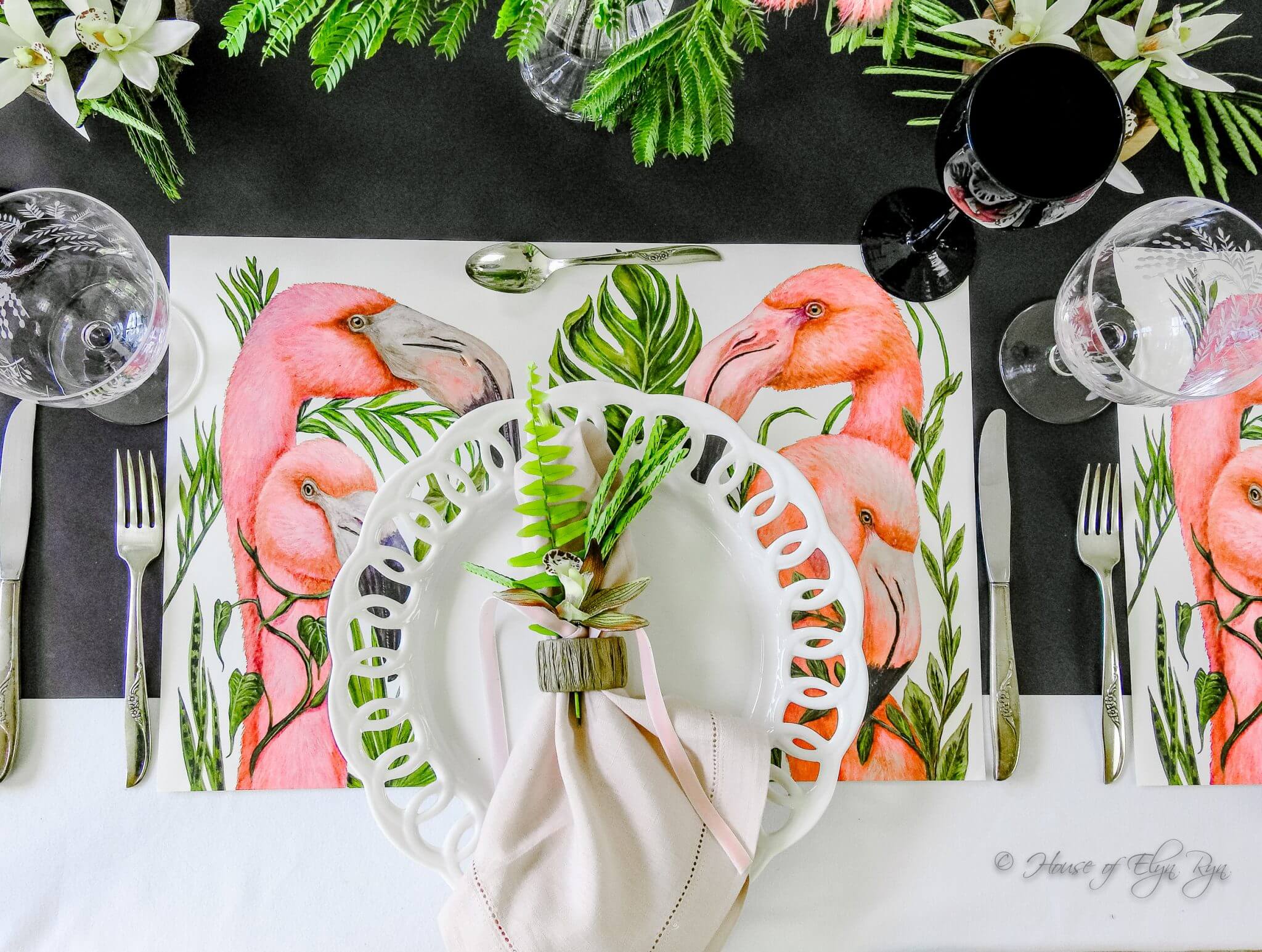 Create a Unique Mimosa Table with Beautiful Pink Flamingos – The House ...