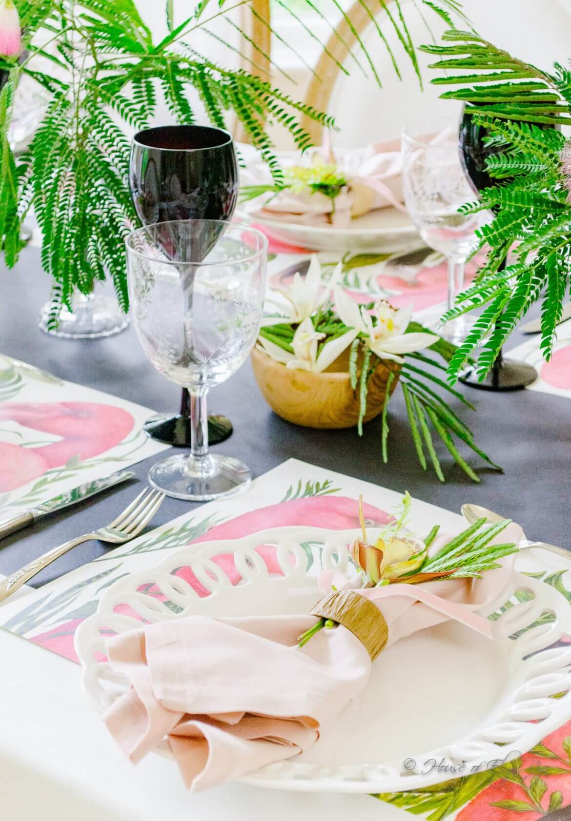 Create a Unique Mimosa Table with Beautiful Pink Flamingos – The House ...