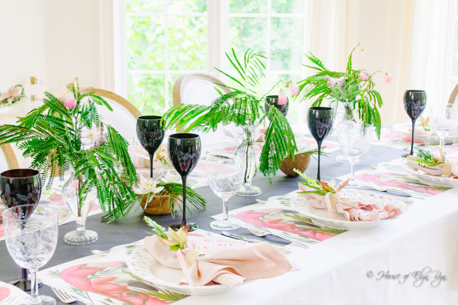 Create a Unique Mimosa Table with Beautiful Pink Flamingos – The House ...