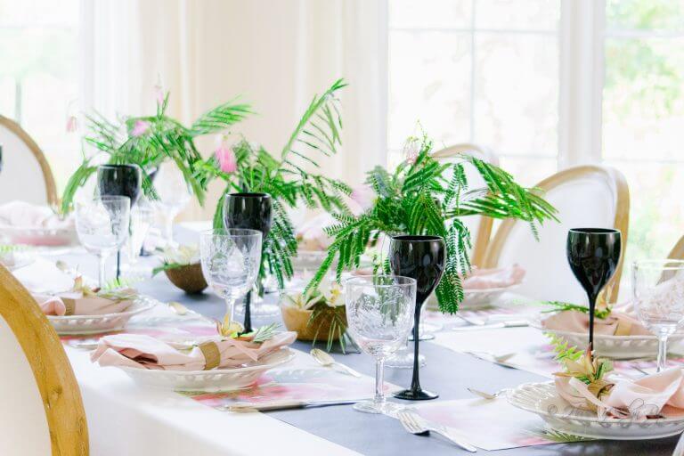 Create a Unique Mimosa Table with Beautiful Pink Flamingos – The House ...
