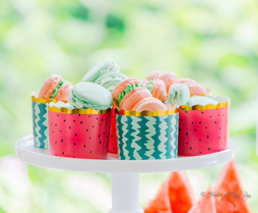 How to Make Watermelon Macarons - The House of Elyn Ryn