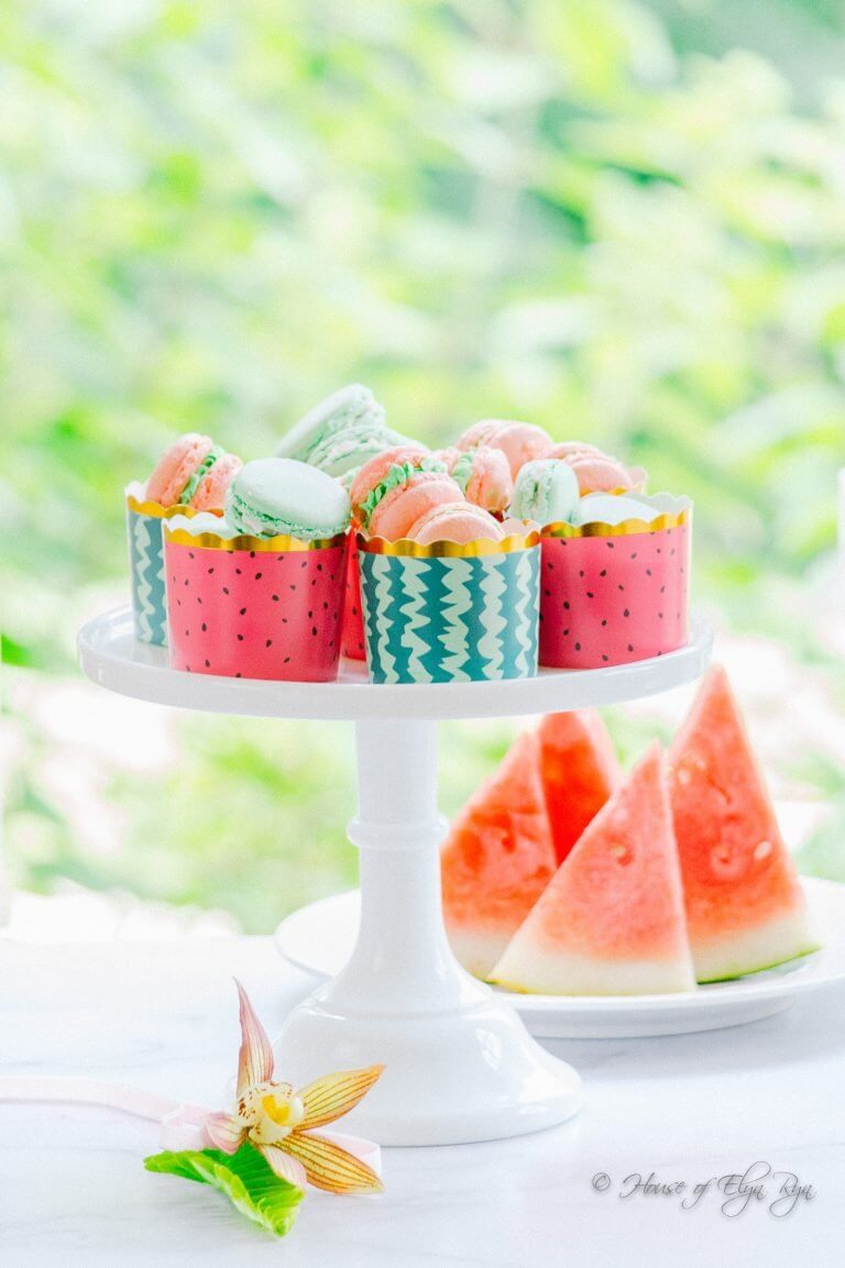 How to Make Watermelon Macarons - The House of Elyn Ryn