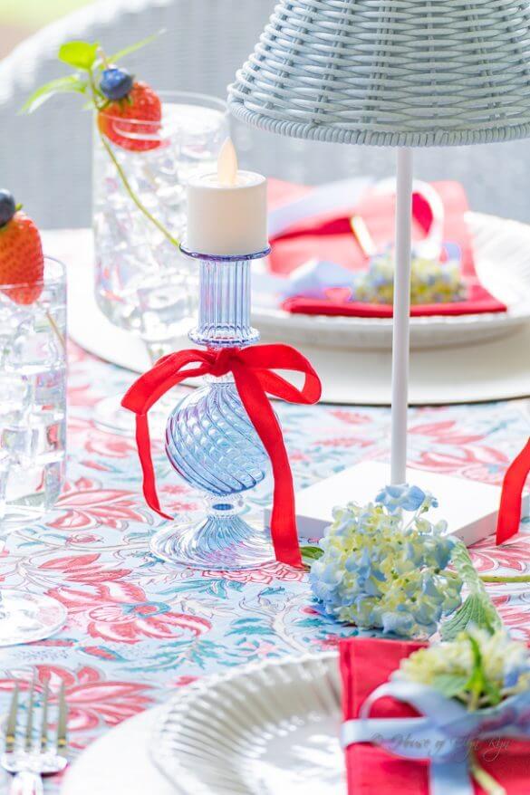 Set a Versatile Floral Red, White, & Blue Table – The House of Elyn Ryn